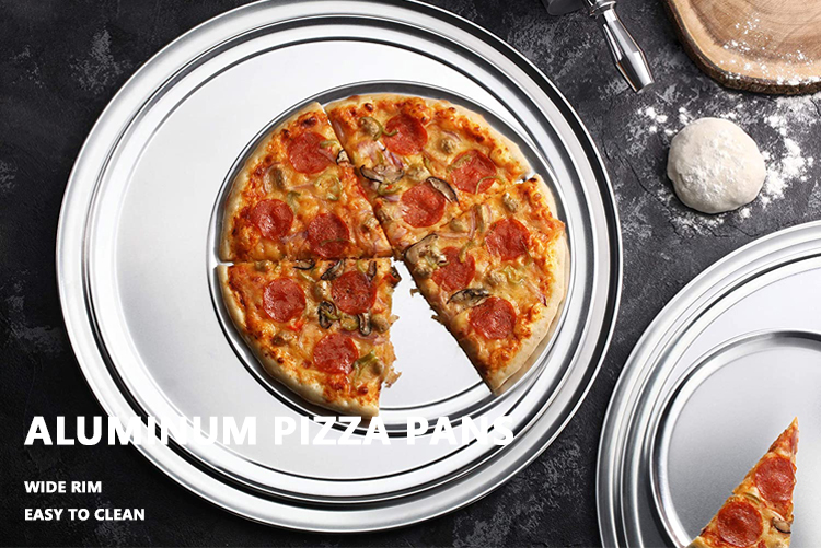 Aluminum pizza pizza 6 inch - 20 inch narrow rim pizza tray perforated ...