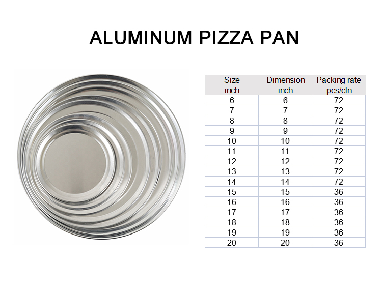 Aluminum pizza pizza 6 inch - 20 inch narrow rim pizza tray perforated ...
