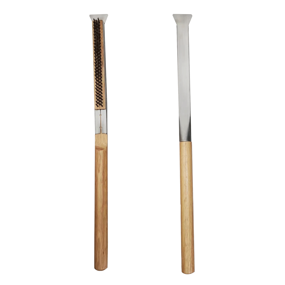 small oven brush with wooden handle 53cm steel wire brush copper wire ...